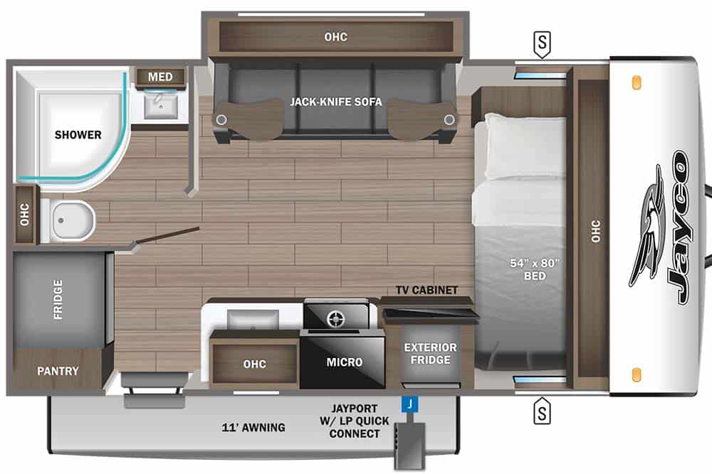 NEW 2023 Jayco Jay Feather Micro 166 FBS 166FBS | Camperland of ...
