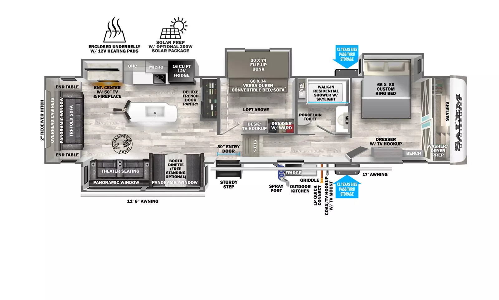 SOLD 2026 FOREST RIVER SALEM HEMISPHERE 369BL | Rocky Ridge RV | Van ...
